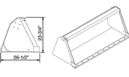 Series-300 High Capacity Buckets for Compact Tractor Loaders - Lingle ...