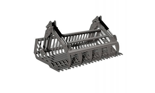 Heavy Duty Stone Fork & Regular Utility Grapple - Kahn Tractor ...