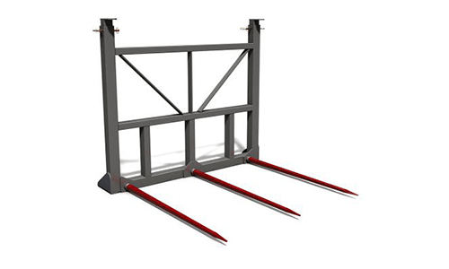 Three Prong Bale Spear c/w Adjustable Guard - Williams Farm Machinery