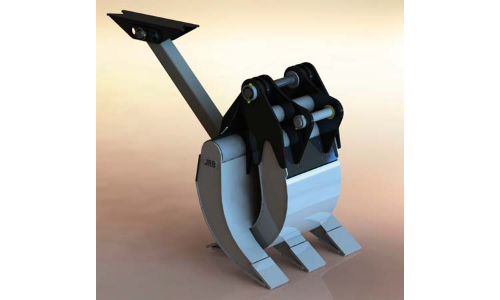 Heavy-Duty Main Pin Excavator Grapple - PowerQuip, Inc.