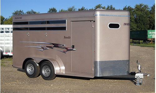 Bandit Bumper Hitch Horse Trailer - Front Range Kubota