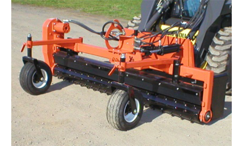 Model YPRSS6 Skid Steer Mounted 6' Power Rake, Hydraulic Angle ...